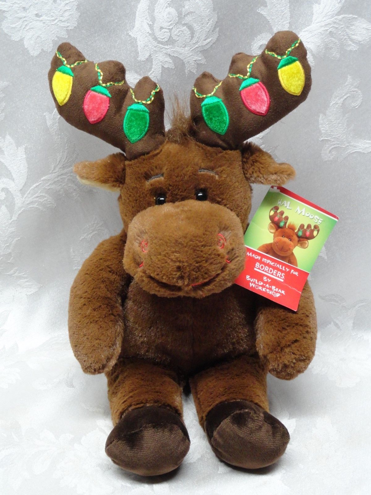 Christmas Hal Moose & Sister BAB Moose Build A Bear 17 " Reindeer ...