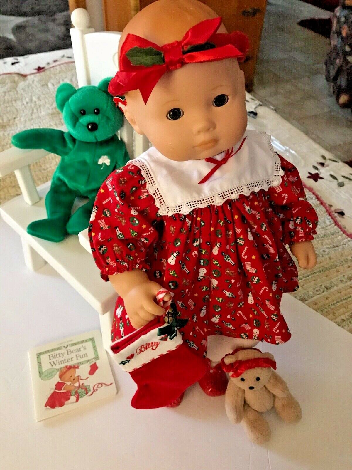 AMERICAN GIRL BITTY BABY CHRISTMAS DOLL, CLOTHES AND ACCESSORIES ...