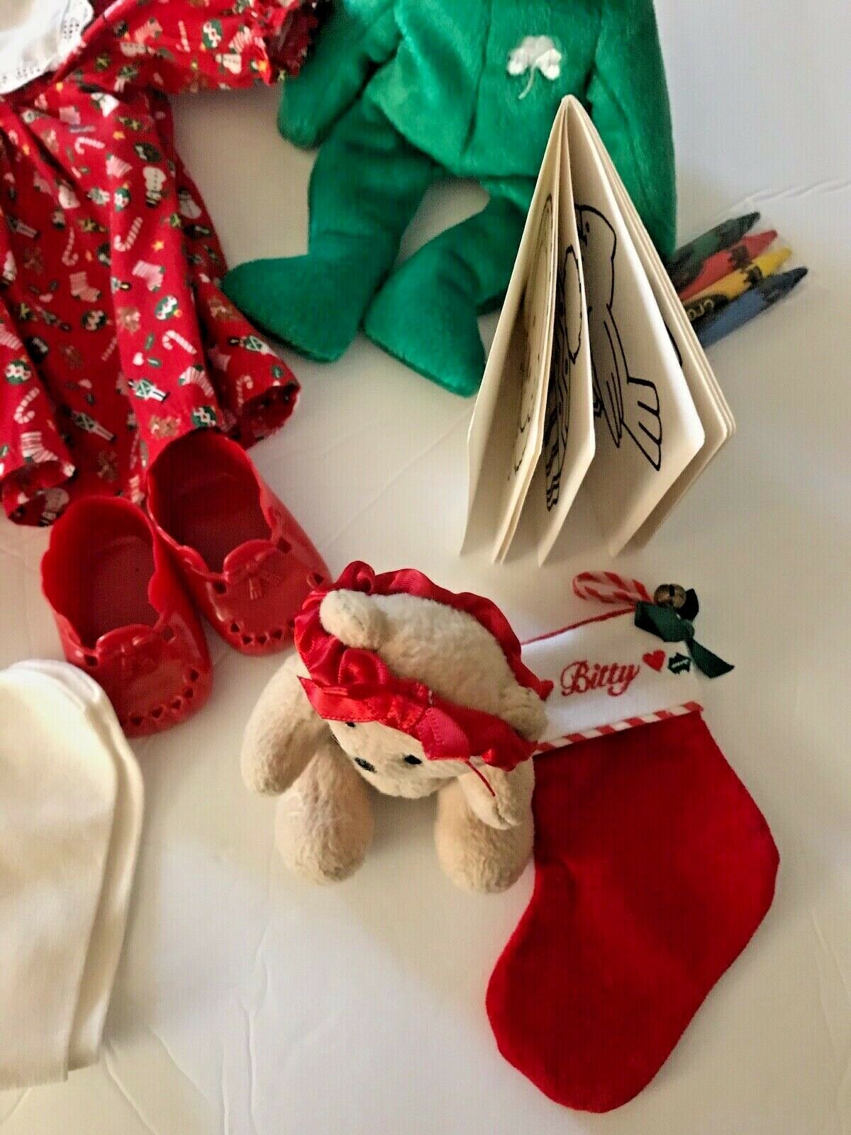 AMERICAN GIRL BITTY BABY CHRISTMAS DOLL, CLOTHES AND ACCESSORIES ...