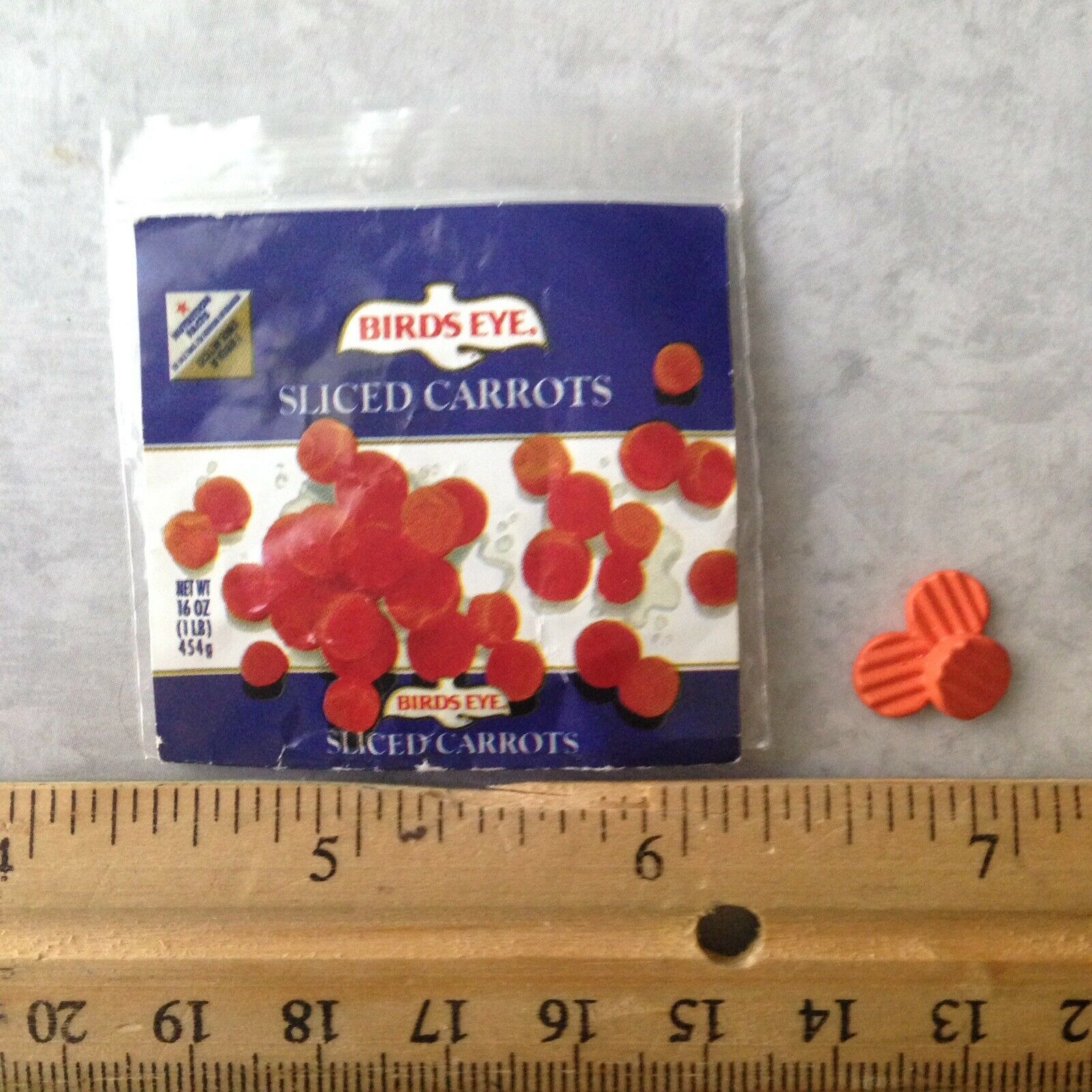 Barbie Fun Fixin BIRDS EYE SLICED CARROTS Doll Food Package Vegetables ...