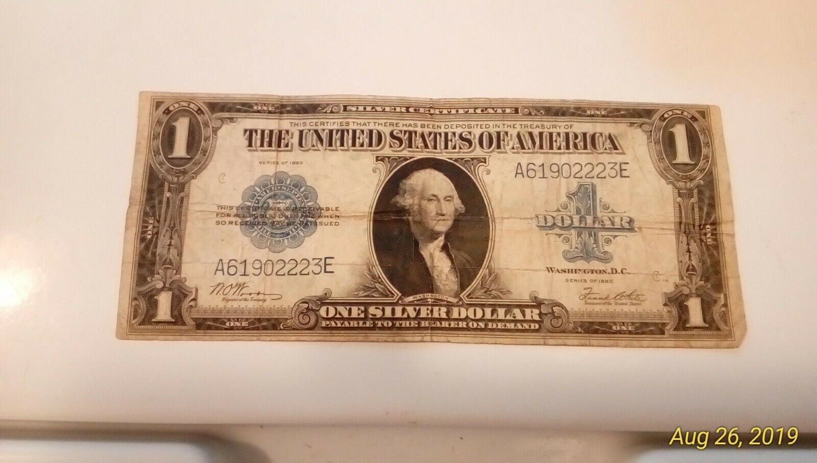 THIS IS A LARGE ONE DOLLAR BILL SILVER CERTIFICATE 1923 | #22458930
