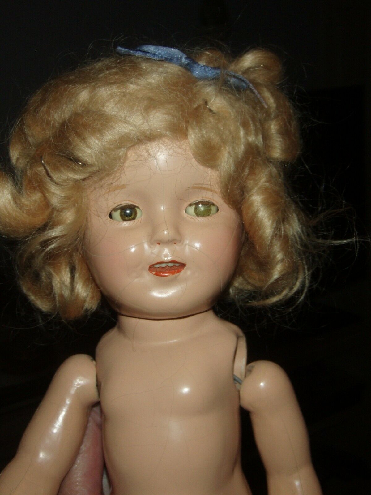 Vtg Ideal Shirley Temple Composition Doll 13 " Great Wig 1930s Early ...