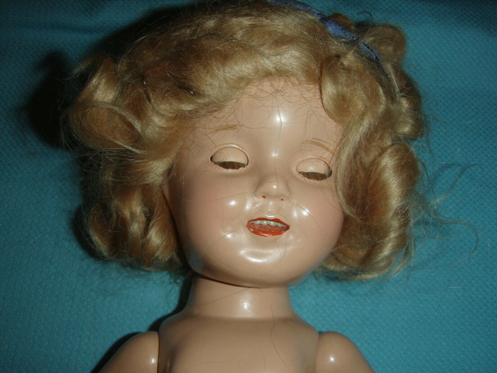Vtg Ideal Shirley Temple Composition Doll 13 " Great Wig 1930s Early ...