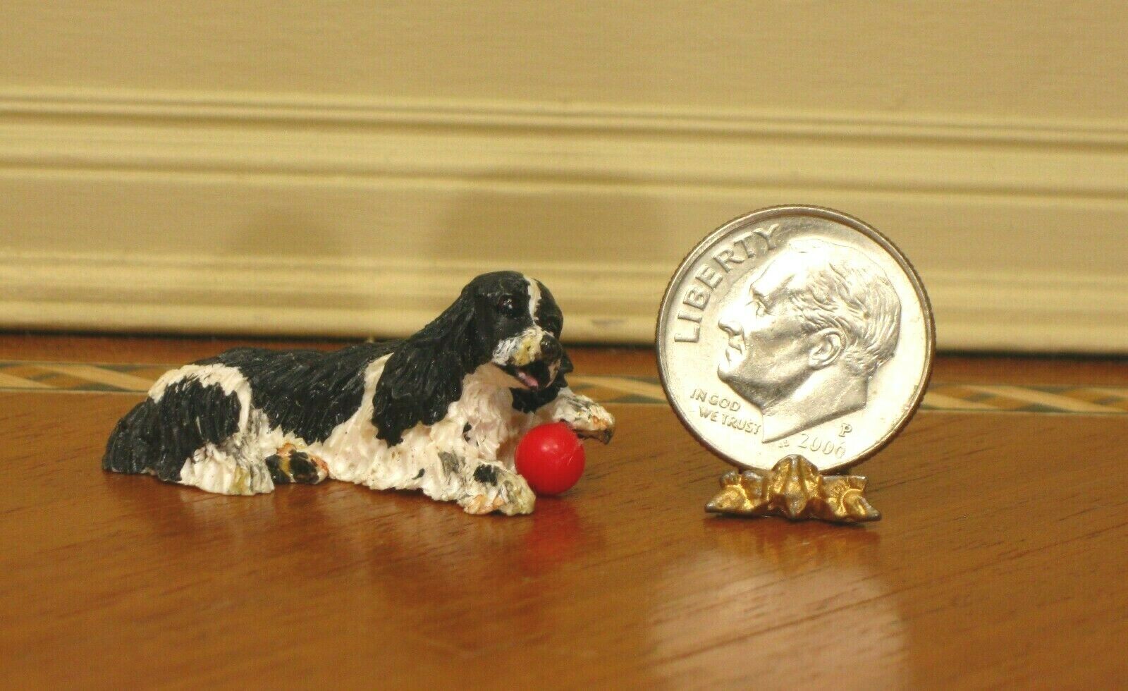 Gail Morey Springer Spaniel - Half Scale Dog - Artisan Dollhouse ...