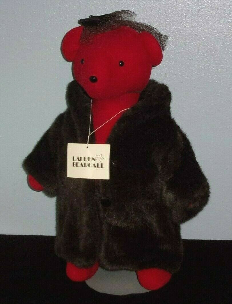1983 Lauren Bearcall North American Bear Company 20 Plush Teddy Vib