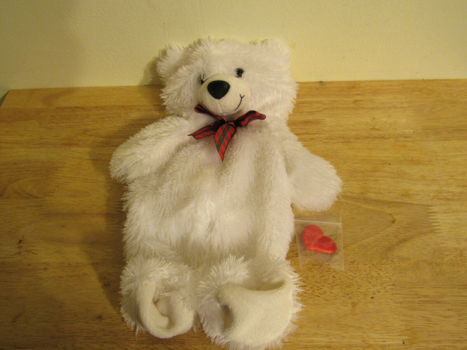 Build A Bear Unstuffed Christmas White Bear With Bow And Heart 16 ...