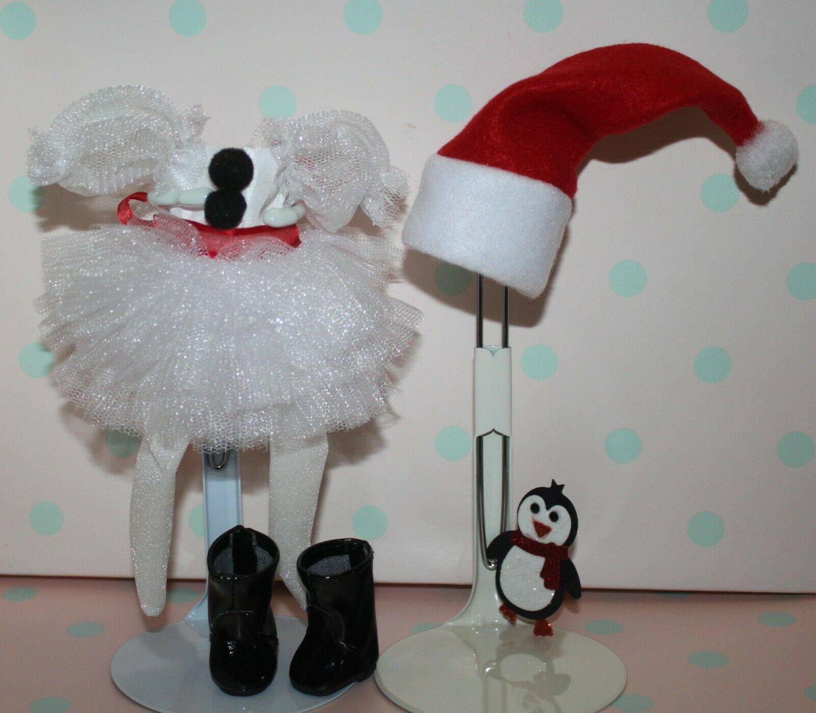 8 " Madame Alexander MA Red Christmas Outfit Tagged SNOWMAN BALLERINA ...