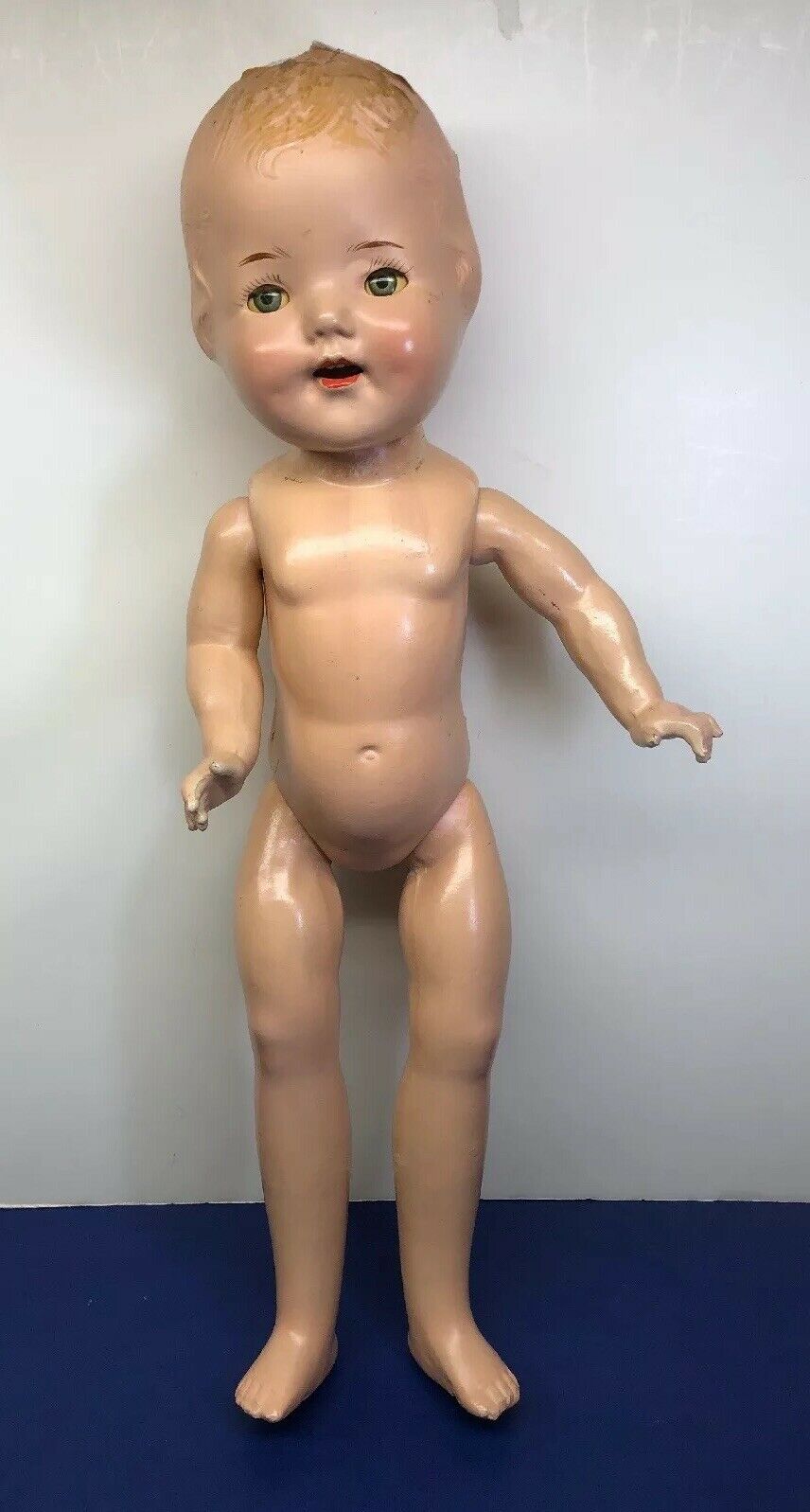 23” Vintage 1930’s Unmarked Composition Doll Unknown Jointed | #22457858