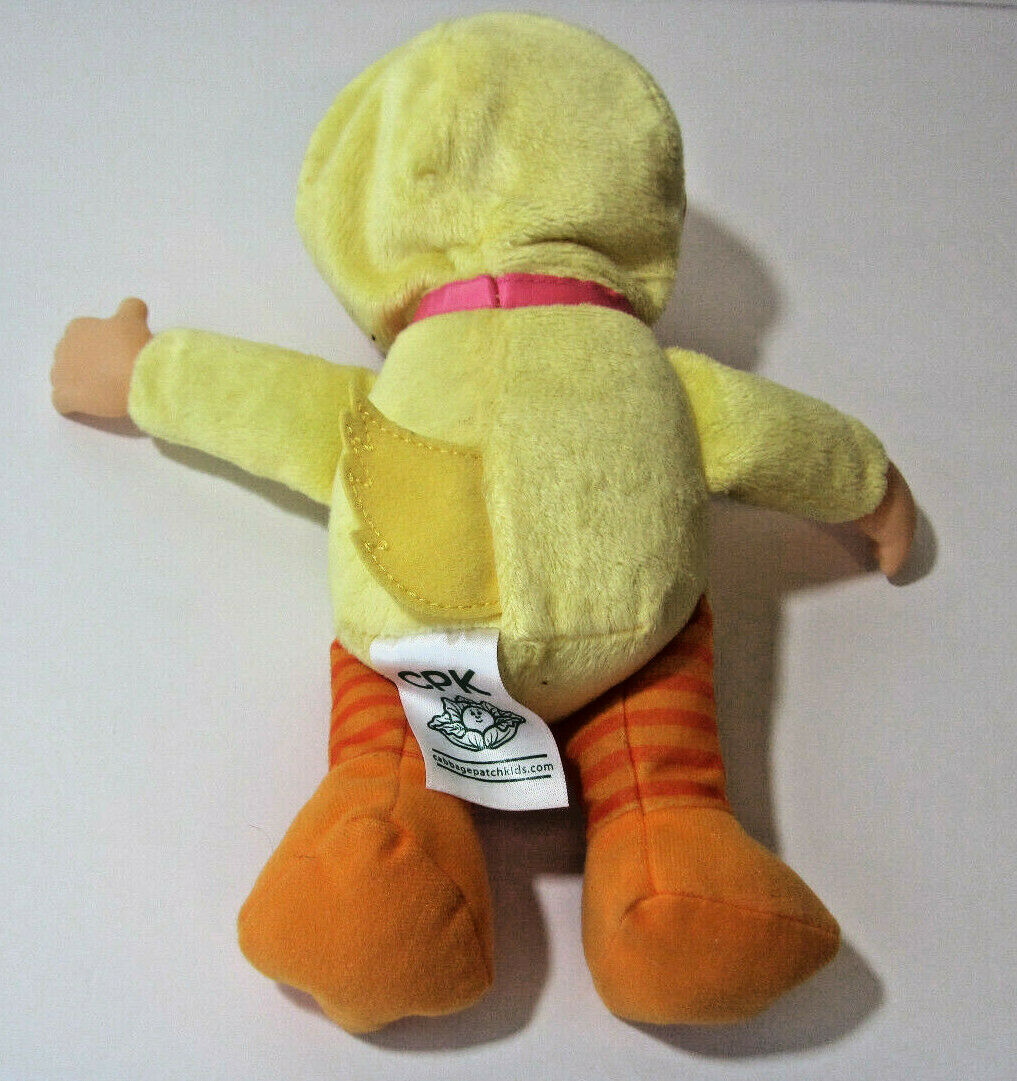 Cabbage Patch Kids 10 " Plush In Yellow Duck Outfit Stuffed Animal Toy ...