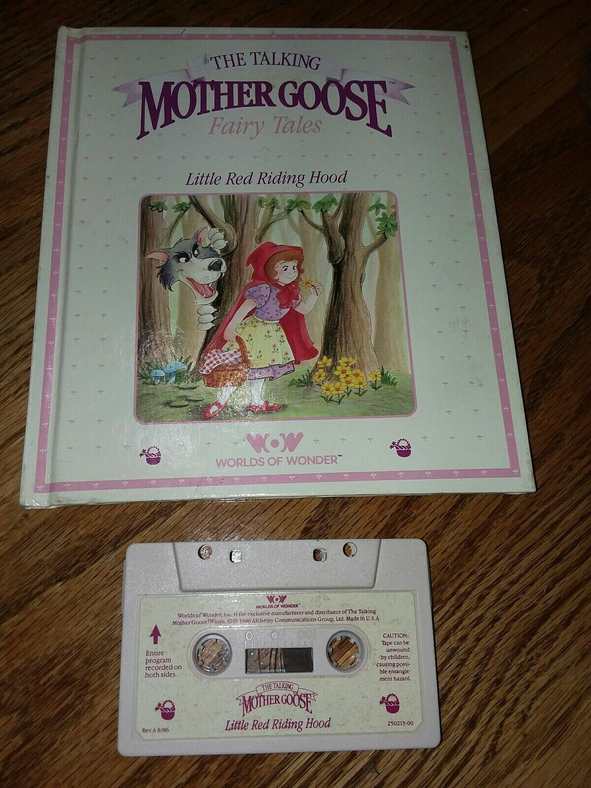 1986 Worlds Of Wonder Talking Mother Goose Fairy Tales Little Red ...