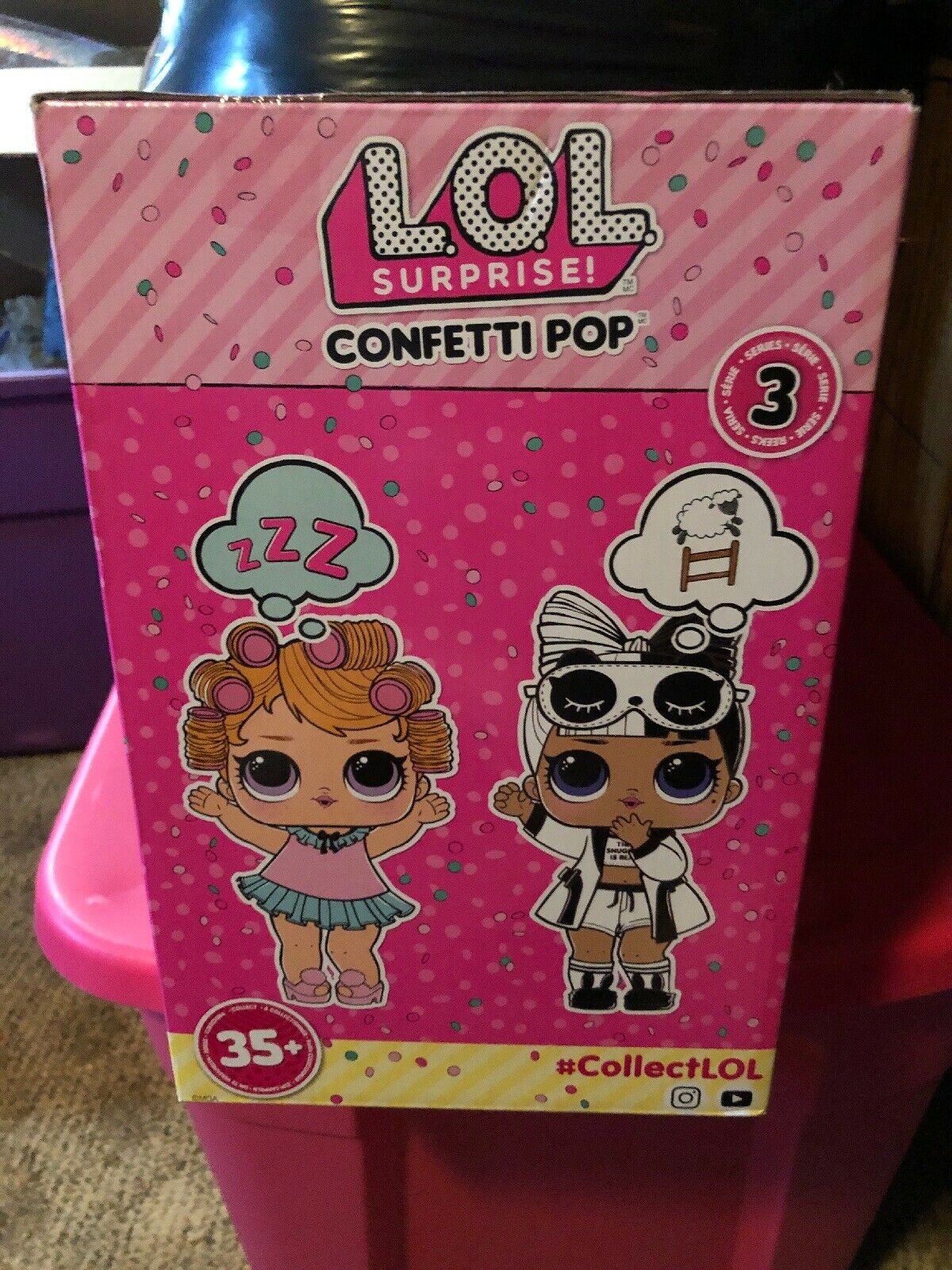 LOL Surprise Doll Confetti POP Big Sisters Series 3 Wave 1 EMPTY BOX ...