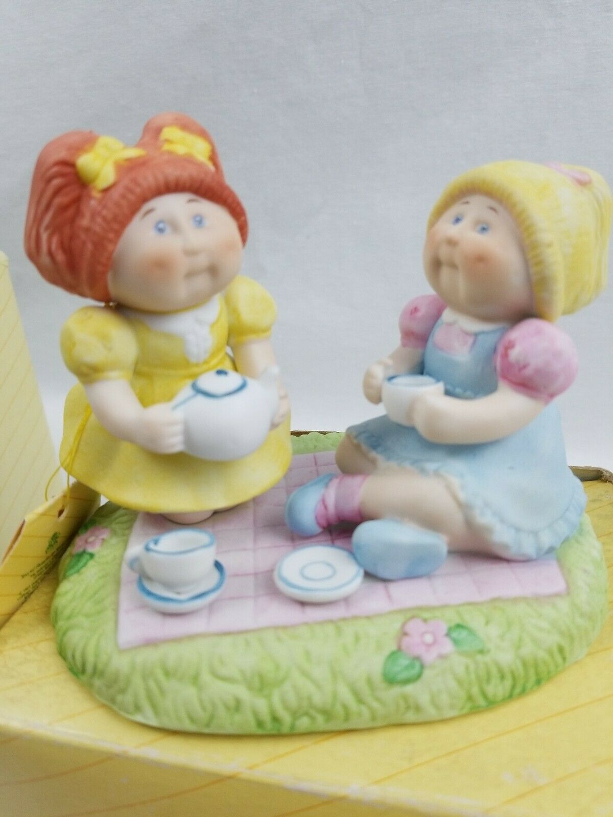 1984 Cabbage Patch Kids Tea For Two W/Tags Porcelain Figurine | #22426585